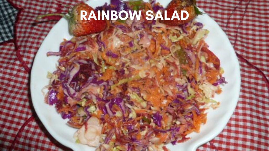 Rainbow Salad Recipes and Radish Hot Salad - Sultana's recipe